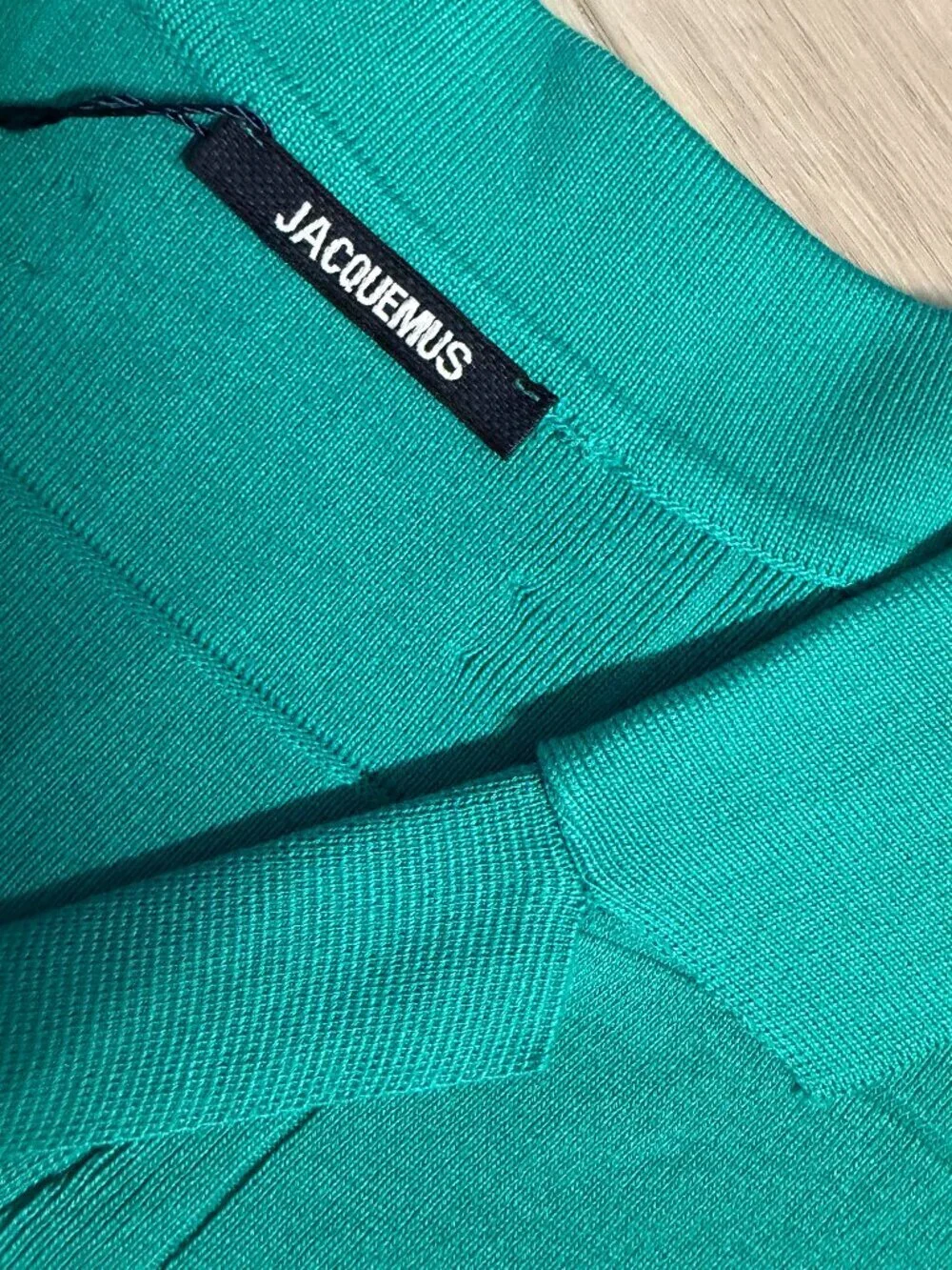 Jacquemus | Shirts | Jacquemus Le Polo Bacino Green Paneled Polo Shirt ...
